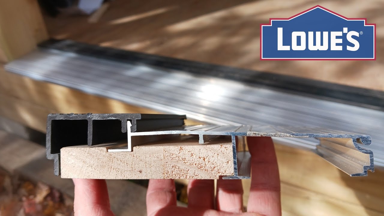 Installing a vinyl threshold from Lowe's