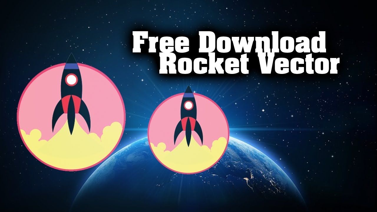 Rocket Vector Graphic | Illustrator Rocket Vector | Free Rocket Vector art | Free Direct Download