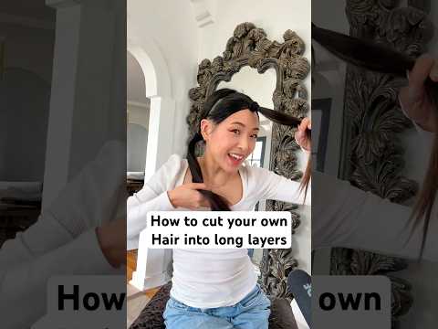 This DIY layered haircut was SO easy & satisfying ✂️