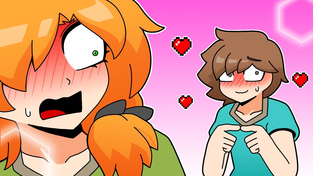 Steve's expression of affection | Minecraft anime