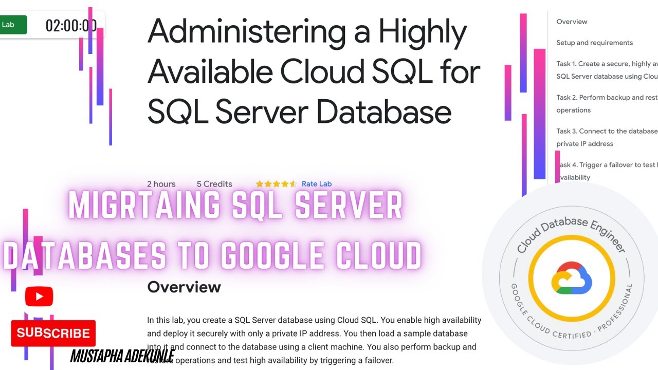Administering a Highly Available Cloud SQL for SQL Server Database with Explanation | Qwiklabs