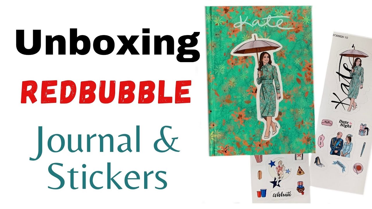 RedBubble Sticker and Journal UNBOXING ❤  | SILVANA ARIAS