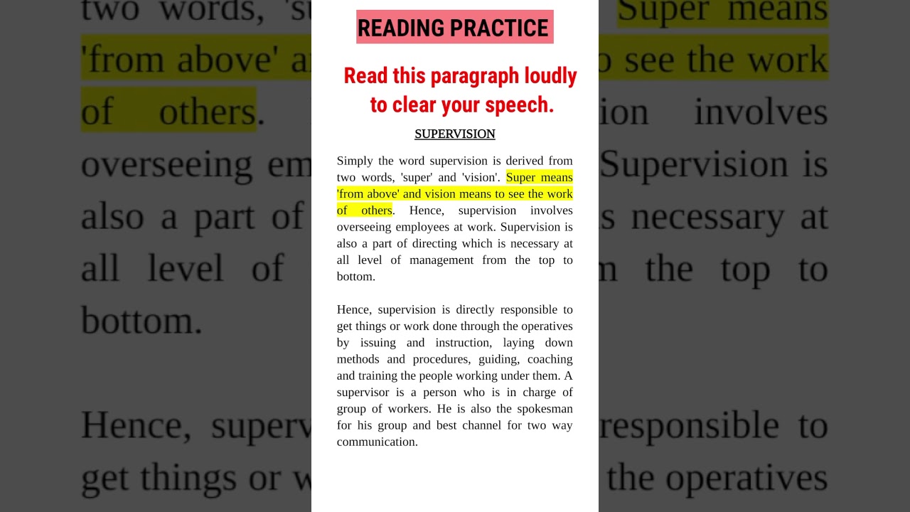 English reading practice! Read and learn english by speaking #english #readingcomprehension #speed