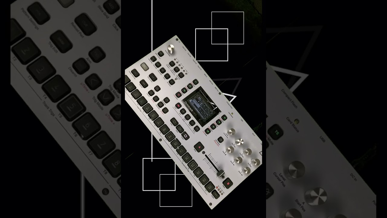 Plastic faceplates with screen protector for Elektron Octatrack mk2