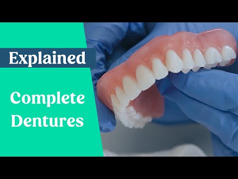 Complete dentures & false teeth explained