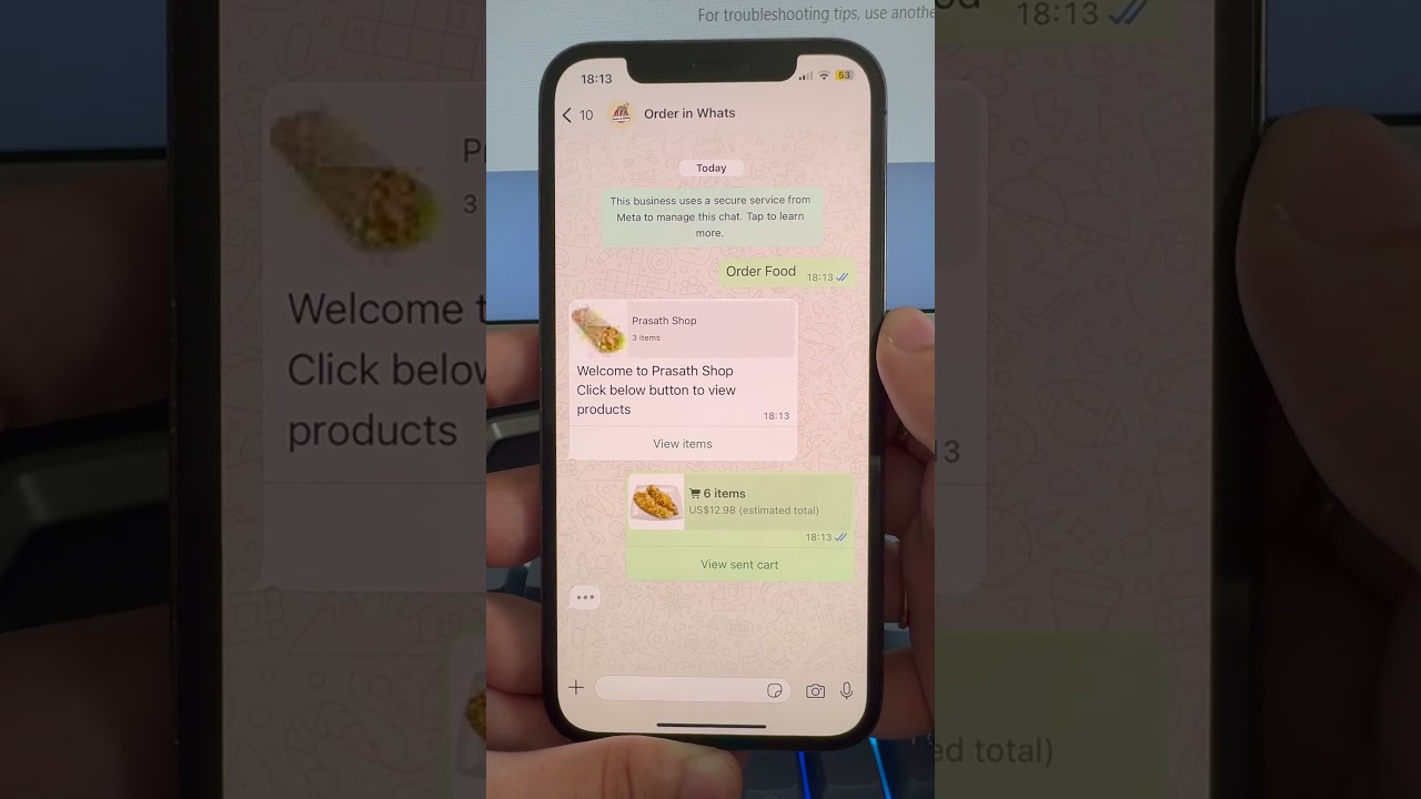 Getting Food Orders in WhatsApp - Order in Whats