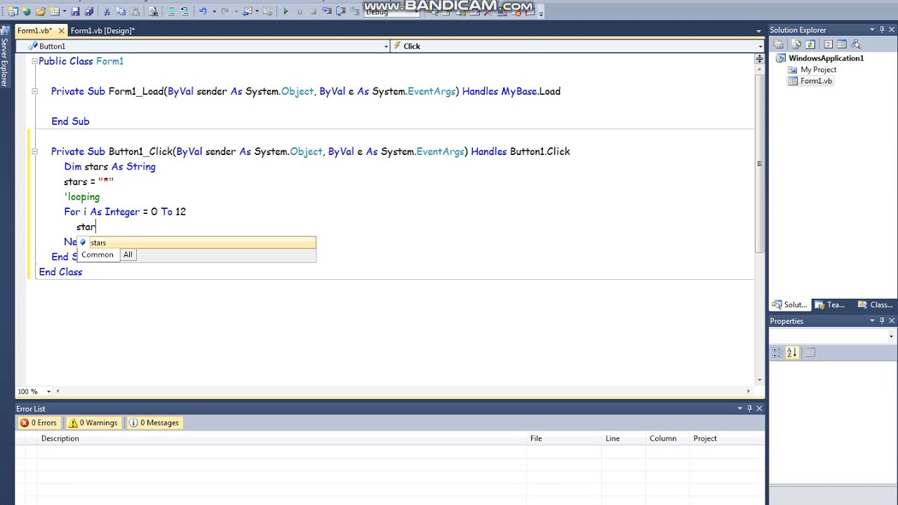 Programming Question and Answer  in Visual basic.net