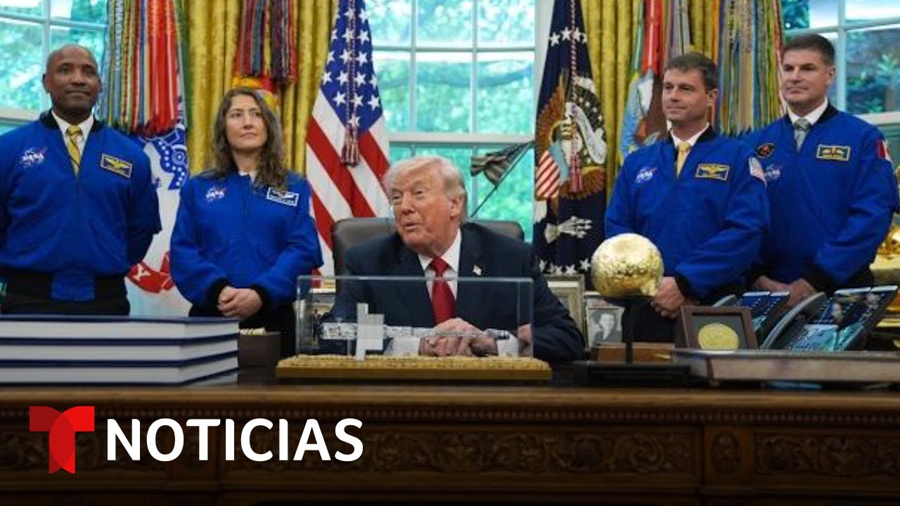 Trump recibe a los astronautas de la misión Artemis II en la Casa Blanca