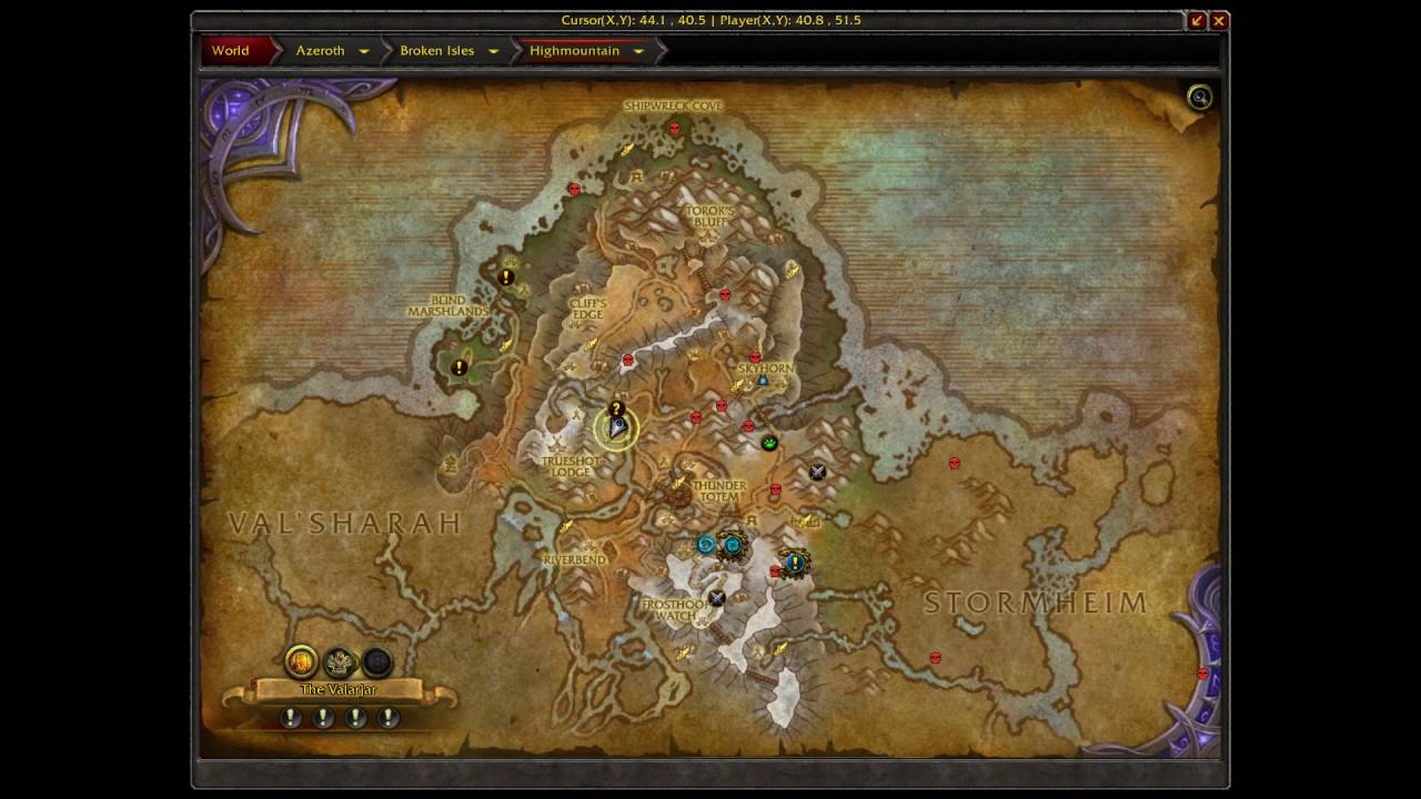 Pinerock Basin Explore Highmountain WoW Legion