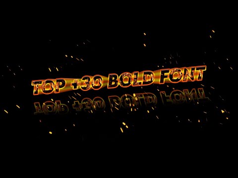 Top 30+ BOLD FONT Pack Media Fire Link Download Using for Montage Thumbnail