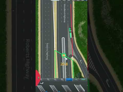 What is a Slip Lane on a Highway - Cities Skylines Airports DLC #shorts