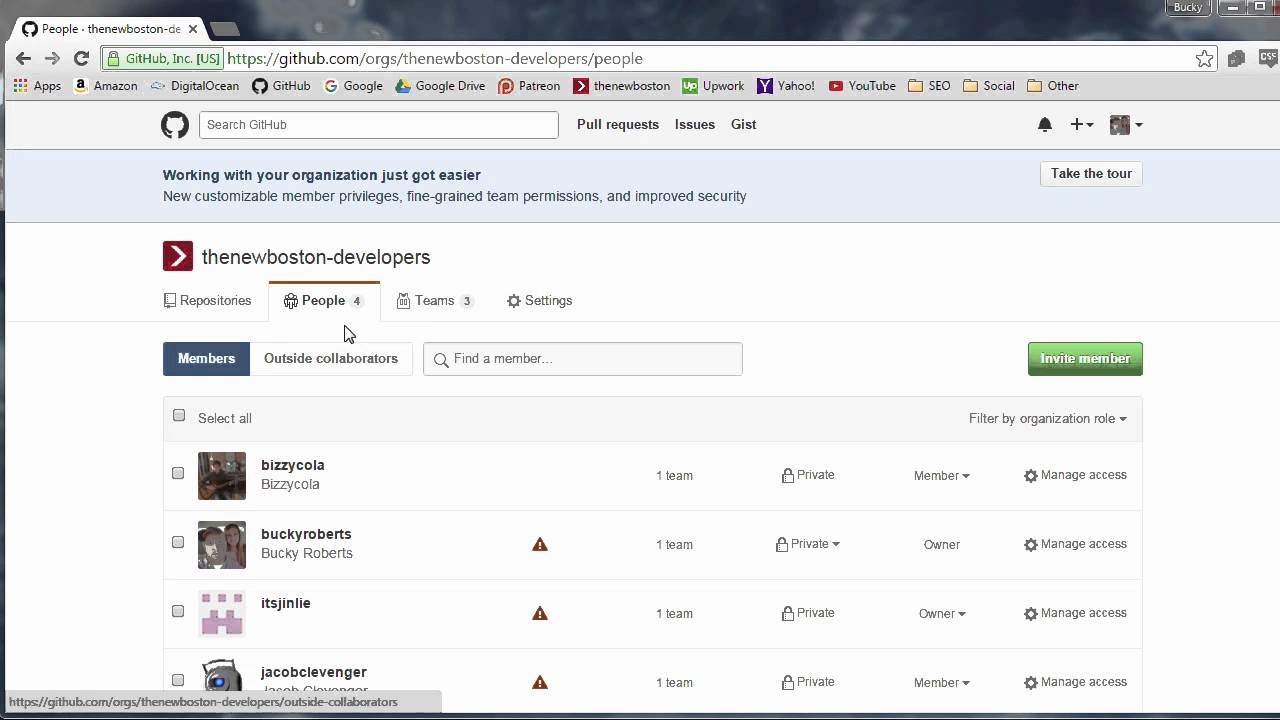 Git Tutorial - 25 - GitHub Organizations and Teams