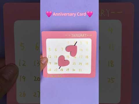 Cute Anniversary Card ????Perfect Anniversary Gift | Cute Gift Ideas #giftideas#shorts#cardboardcraft