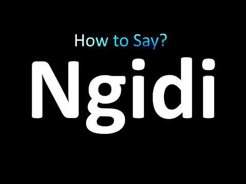 How to Pronounce Ngidi (correctly!)