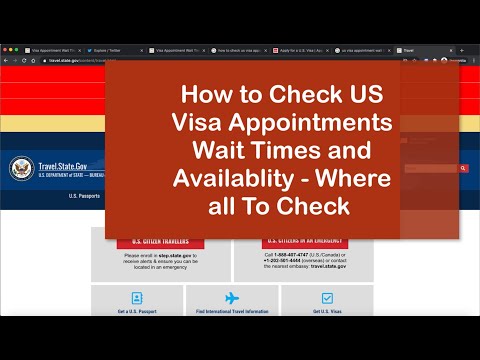 How to check US Visa Appointments Availability, Wait Times ? India Consulates ? Twitter ?