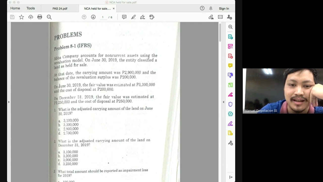 Intermediate Accounting - PFRS 5 (Part 1)