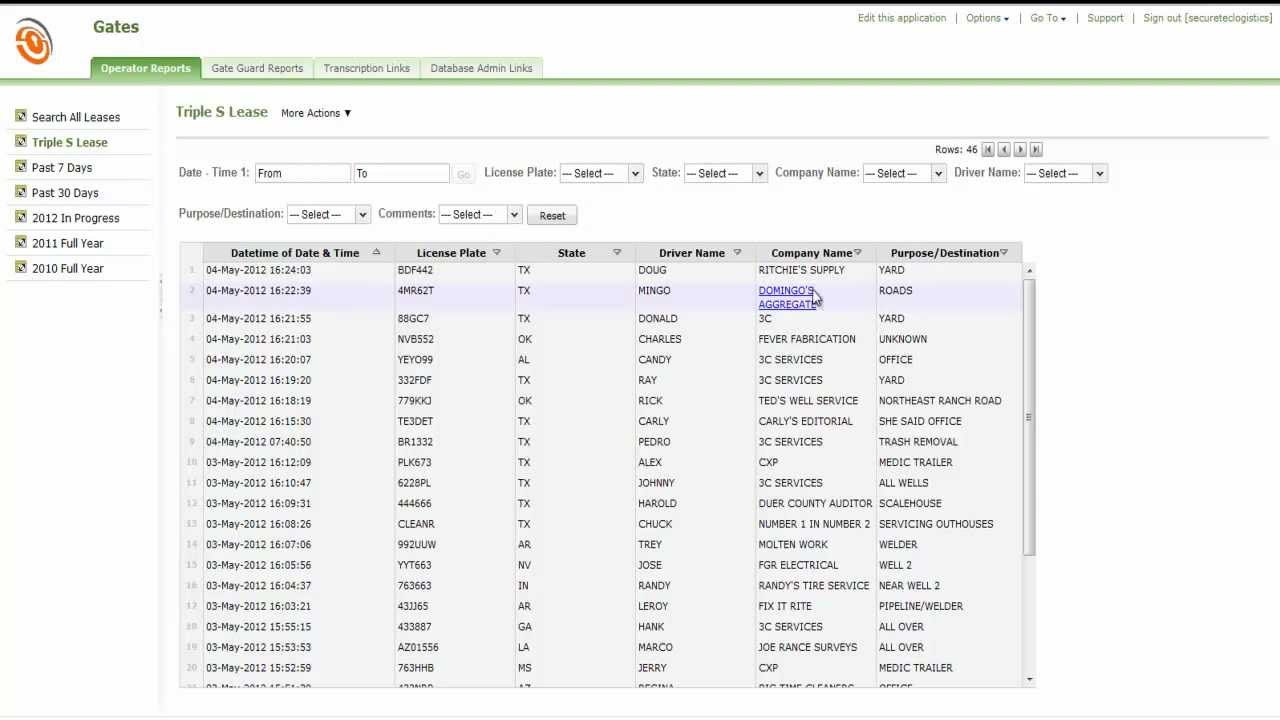 Filtering a Database