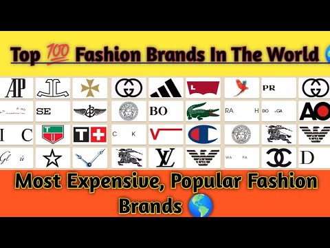 Top 100 Best Fashion Brands In The World 2022 🌍 | Most Popular and Expensive Fashion Brands 💯