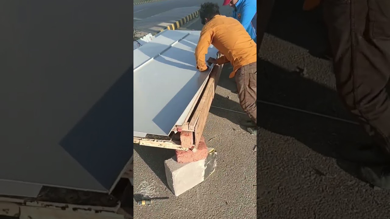 Easy way to bend in ACP sheets#acpsheet #acp