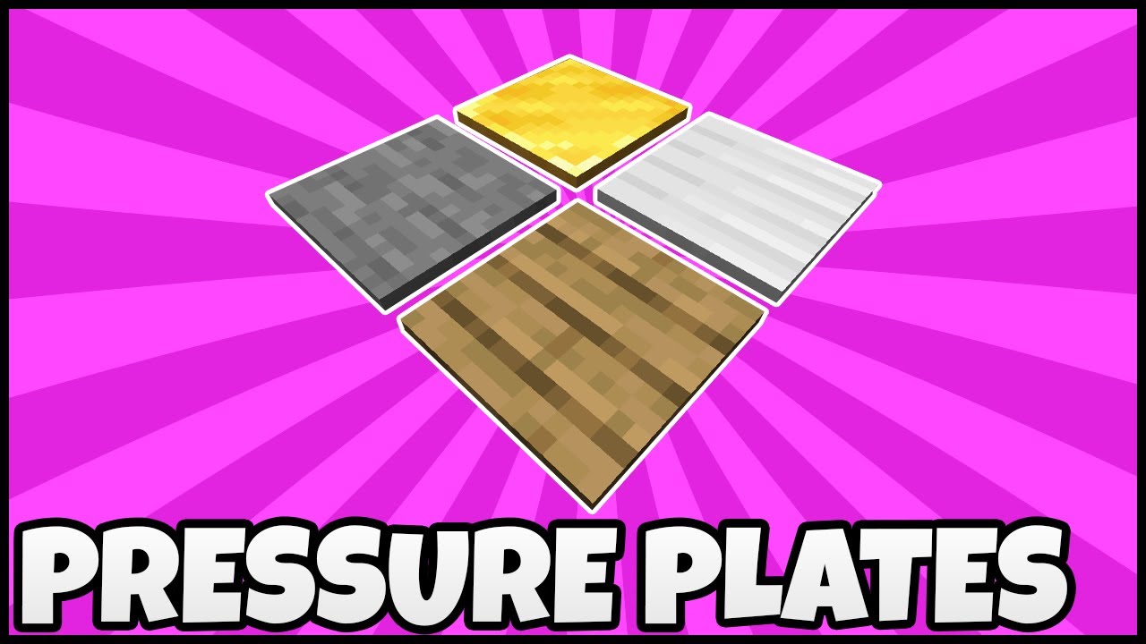 How To Use A PRESSURE PLATE In MINECRAFT