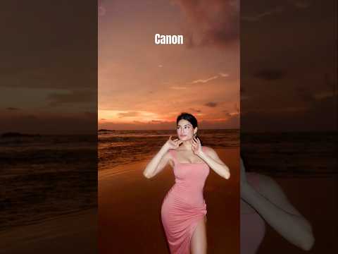 iPhone vs canon ???? which one do you like? #iphone16promax #canong7x #sunsetbeach #sunset #summer