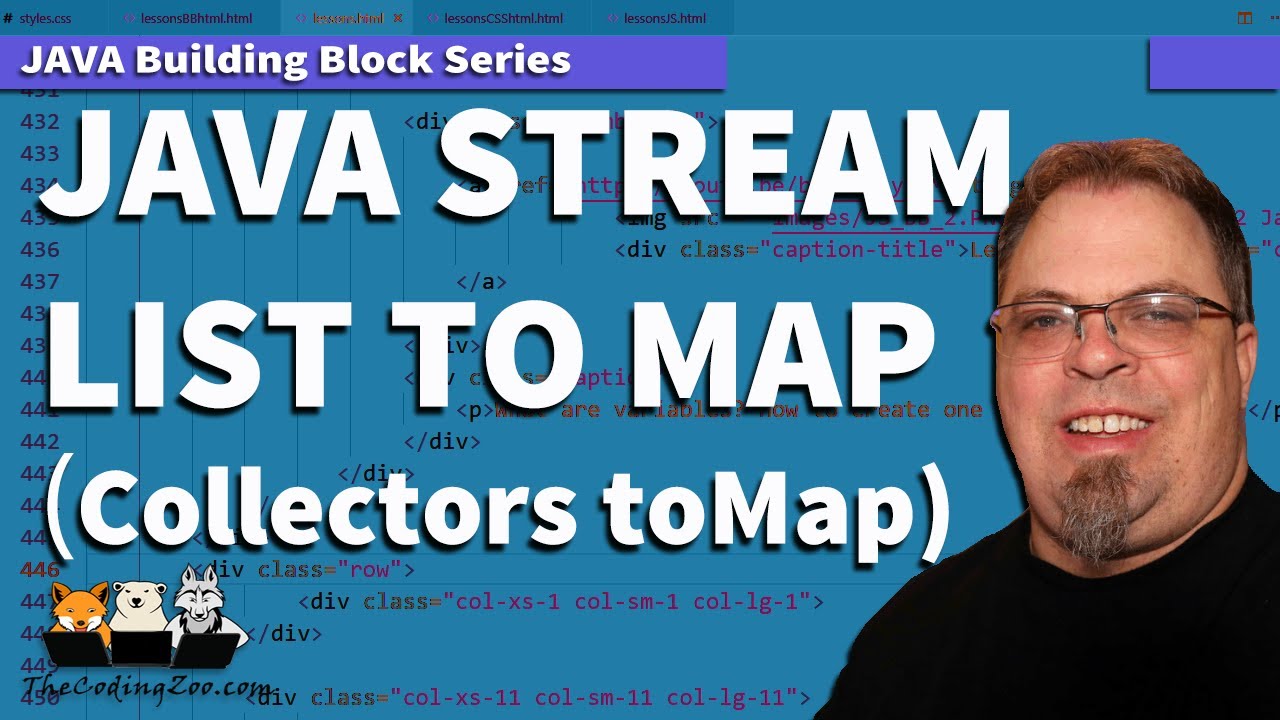 Java List Stream to Map using the Collectors toMap API : Java 8 Streams