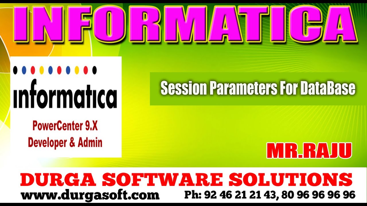 Informatica - Session Parameters for Databases