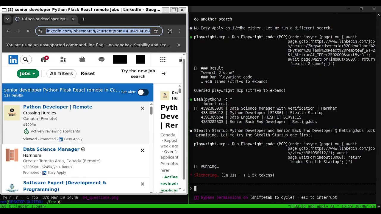 I Built an AI Agent That Auto-Applies to LinkedIn Easy-Apply Jobs in Minutes