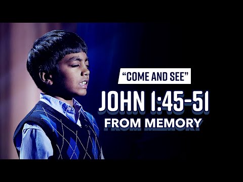 "Come And See" Kid Recites John 1:45-51 From Memory