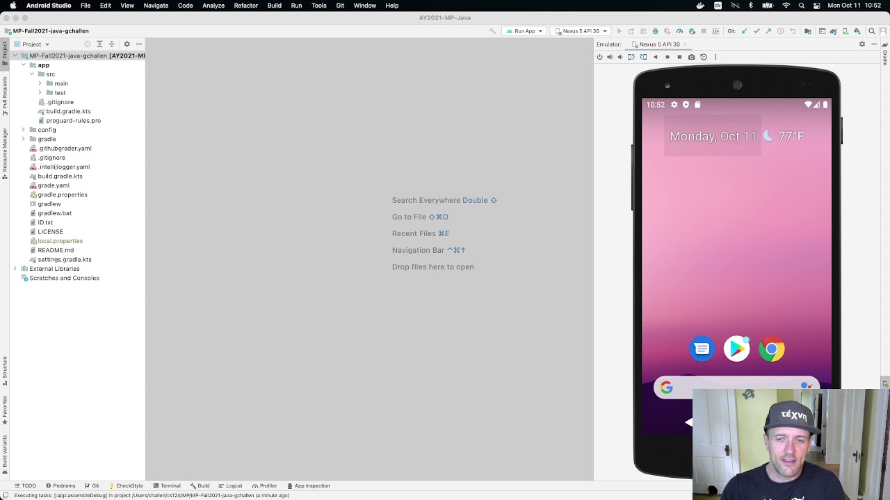 CS 124 Java: Importing the MP Source Code Into Android Studio