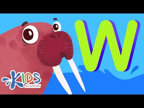 Learn Letter W - Alphabet for Kids | Animated Educational Cartoon | Kids Academy