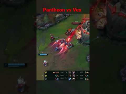 Pantheon vs Vex 1v1 🔥 #leagueoflegends #shorts