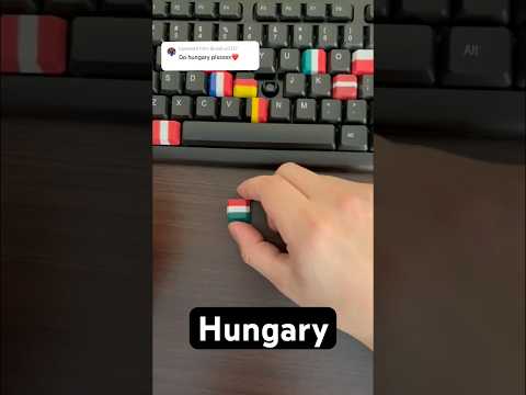 Drawing Hungarian flag 🇭🇺 on a keyboard #shorts #trending #art #hungary