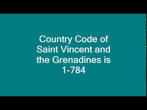 Country Code of Saint Vincent and the Grenadines is 1 784