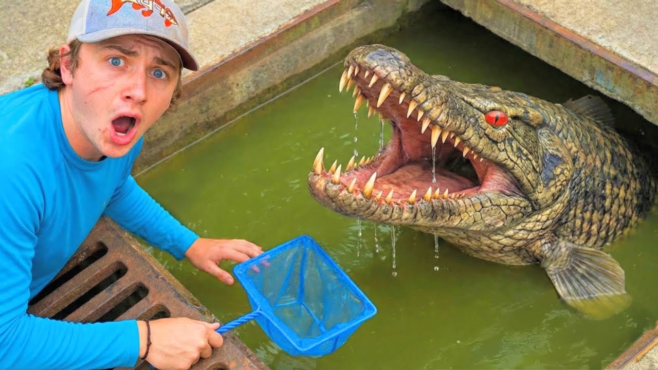 I Found a Mysterious Sewer FILLED with Rare Fish!