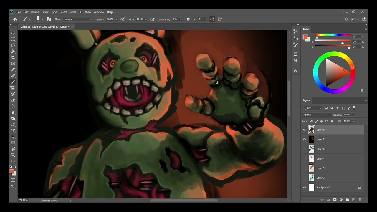 Speedpaint #4 - Springtrap FNaF Illustration