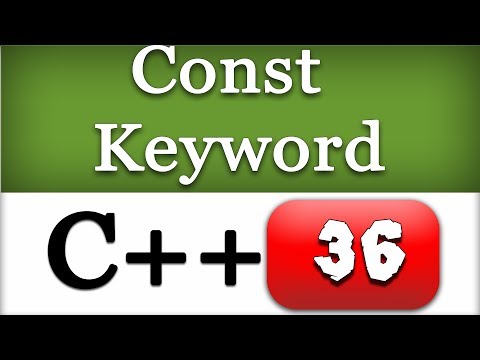 36 . Const Keyword with Functions and Arrays in C++ with Example ...