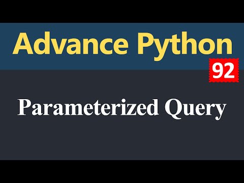 Learn Parameterized Query in Python Hindi - Mind Luster