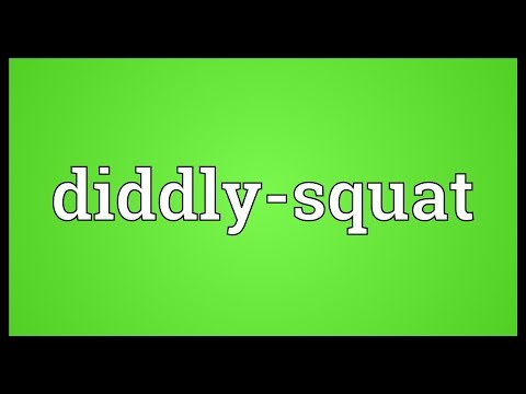 Diddly-squat Meaning