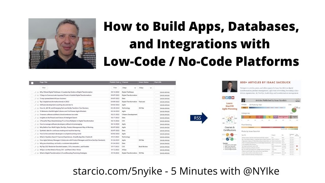 How to Build Apps, Databases, and Integrations with Low-Code / No-Code Platforms Episode 44