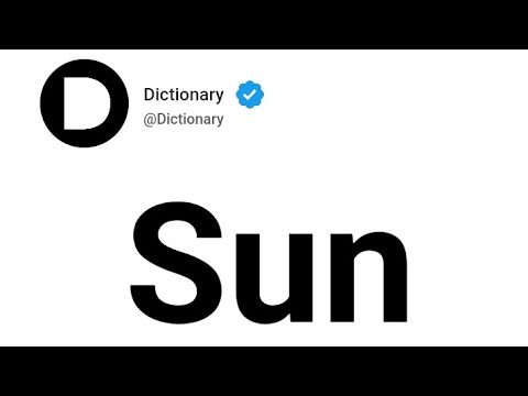Sun Meaning In English
