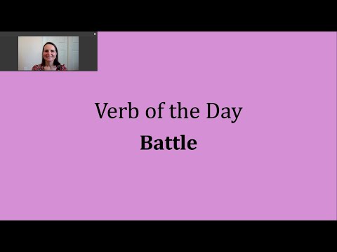 Verb of the Day - Battle