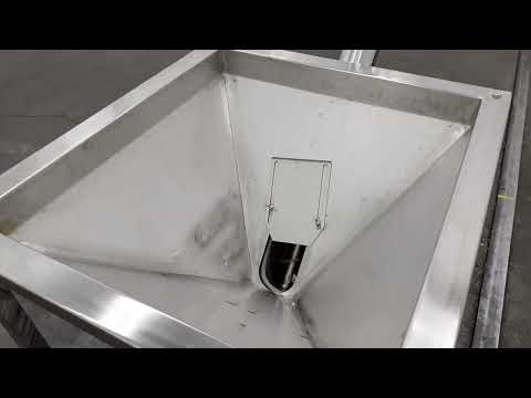 E324376 - Stainless Steel 3 HP Reversible Auger Conveyor With Vibratory Hopper