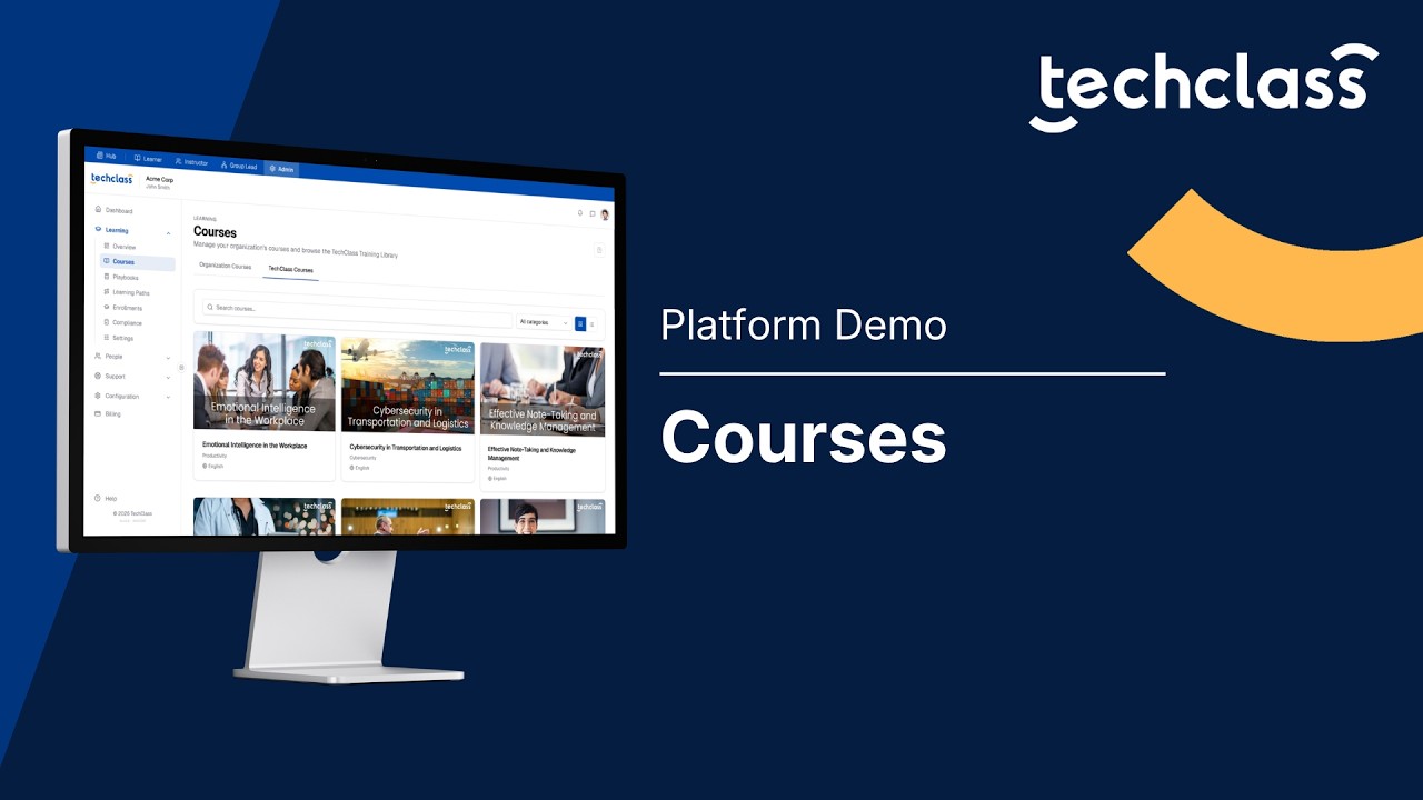 TechClass Platform: Creating and Managing Courses