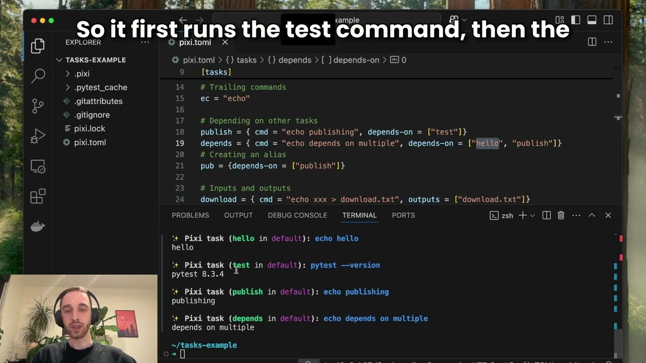 Tasks 101 - Pixi  - Explainer