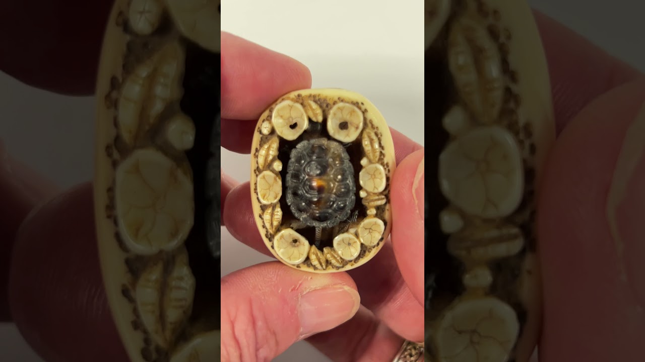 Rare Netsuke with Articulating Turtle