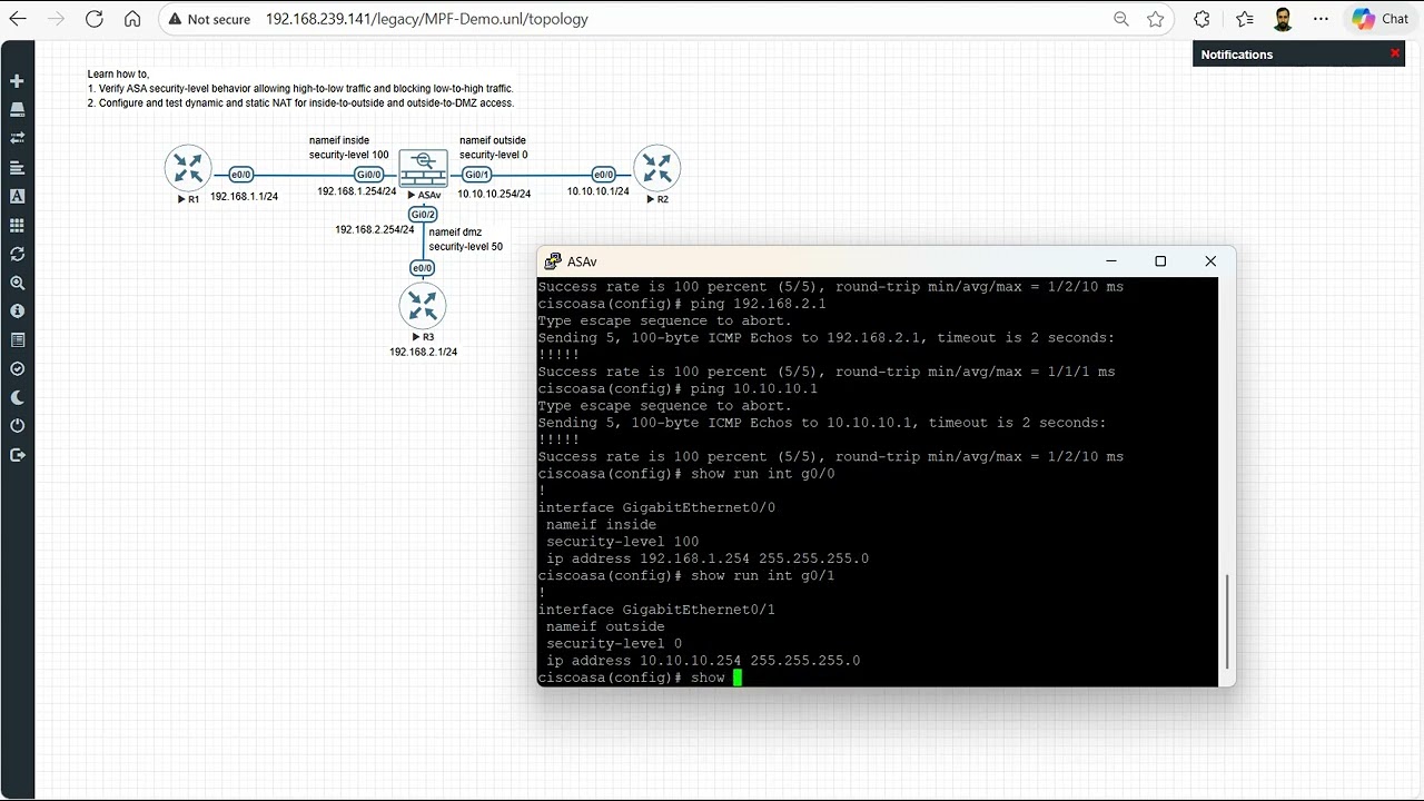 Cisco ASA Security Levels & NAT Explained Step-by-Step | Complete Lab Tutorial