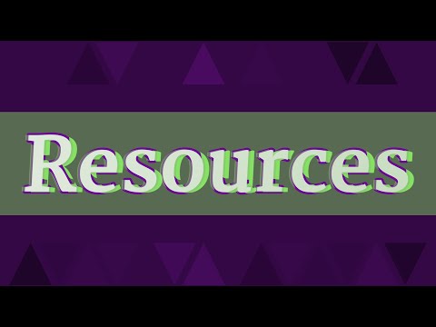 RESOURCES pronunciation • How to pronounce RESOURCES