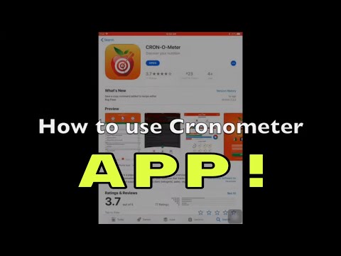 How to use Cronometer APP! (not the website)
