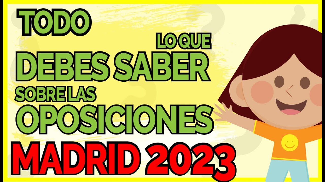 ⚠ TODO lo que debes saber sobre las Oposiciones de Secundaria en Madrid 2023